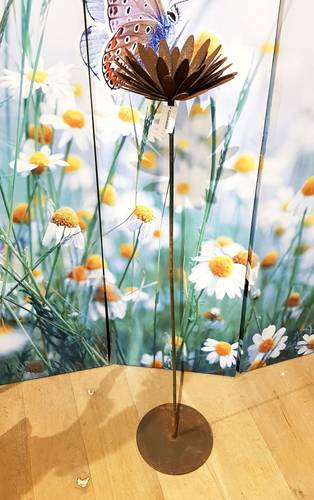 Fiore Regina Anna su stelo ferro ruggine 150h da giardino | Gelsomini